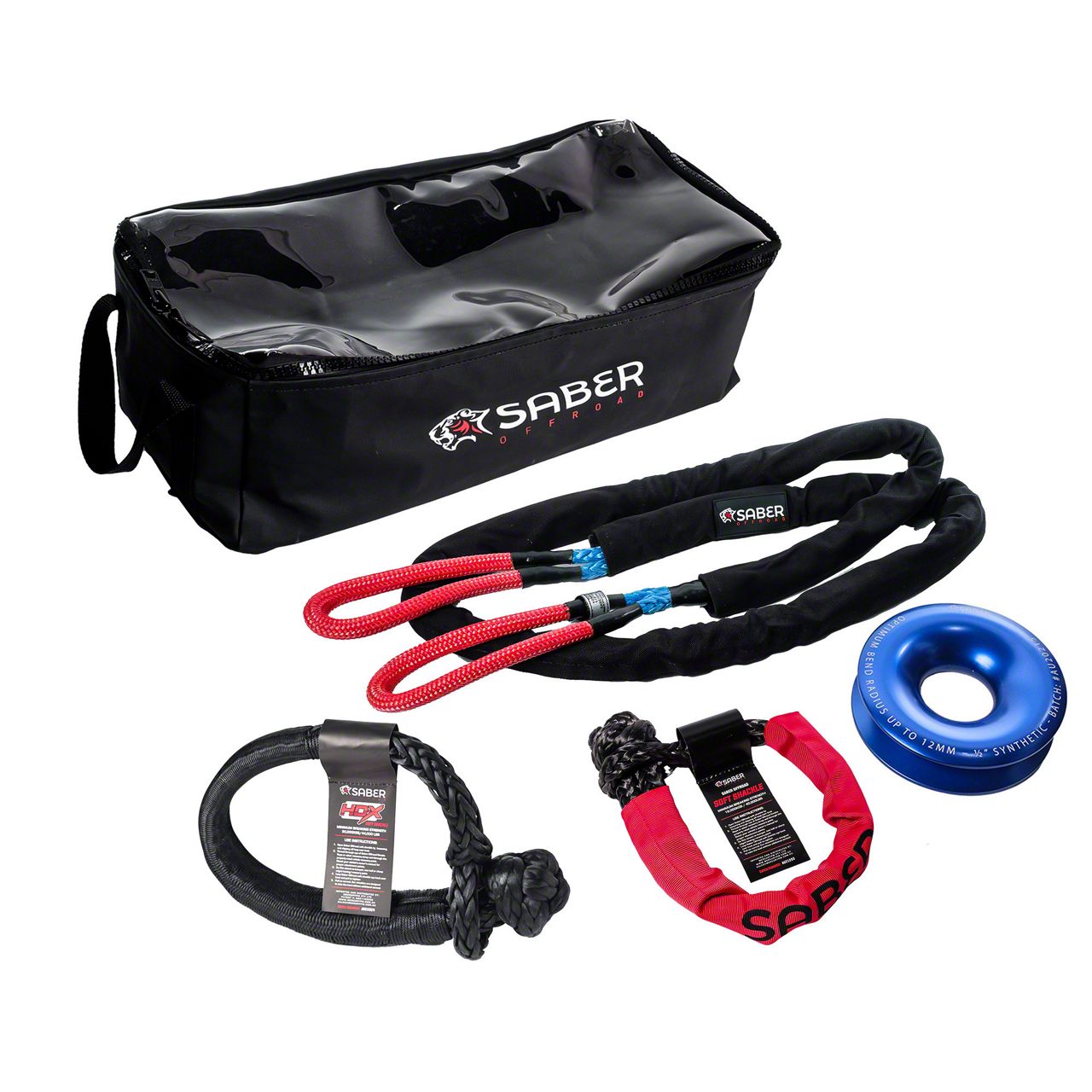 Saber Offroad RAM 2500 Light Weight Winch Recovery Kit SBR-WRK1 - Free ...
