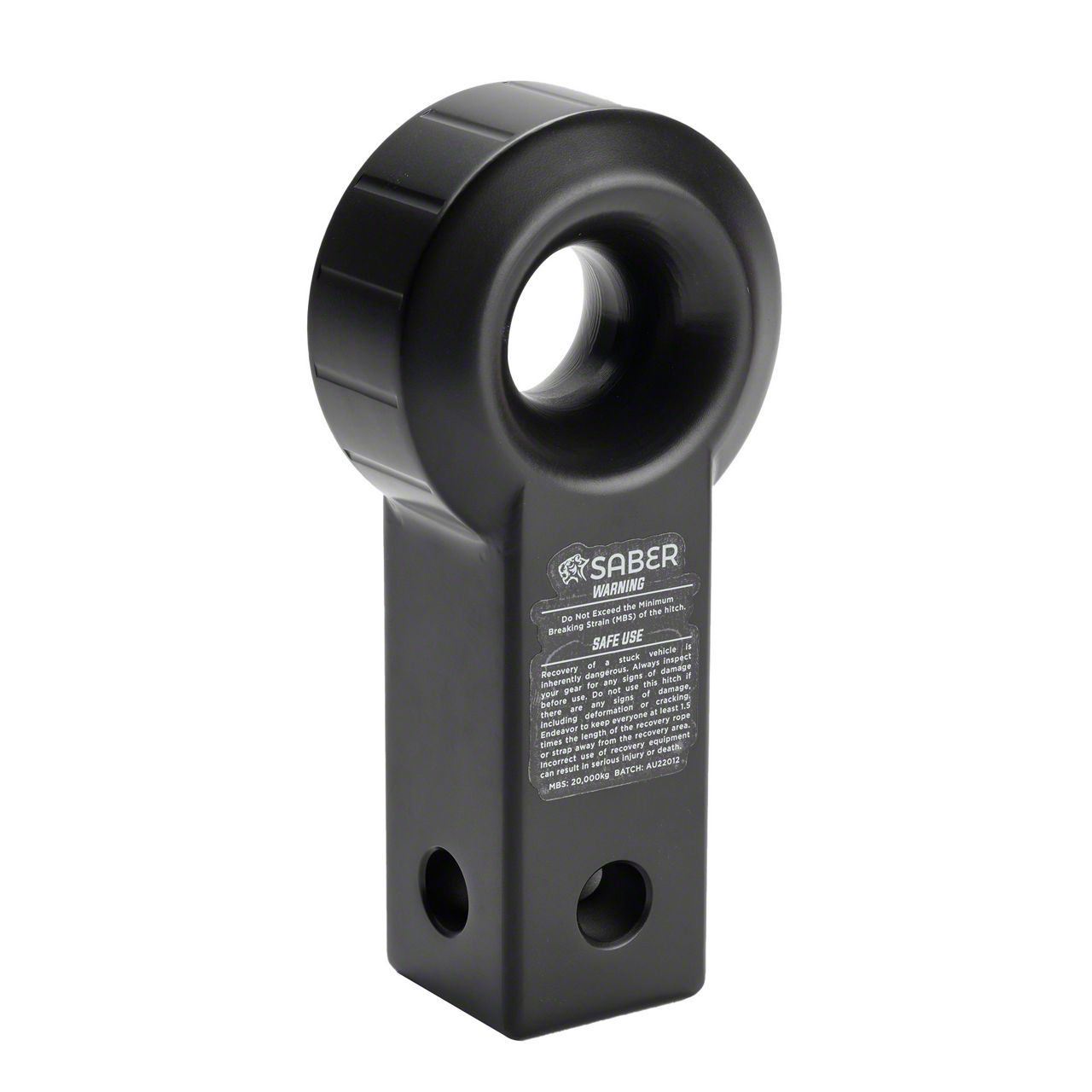 Saber Offroad Ranger Aluminum Rope Friendly Recovery Hitch; Cerakote ...