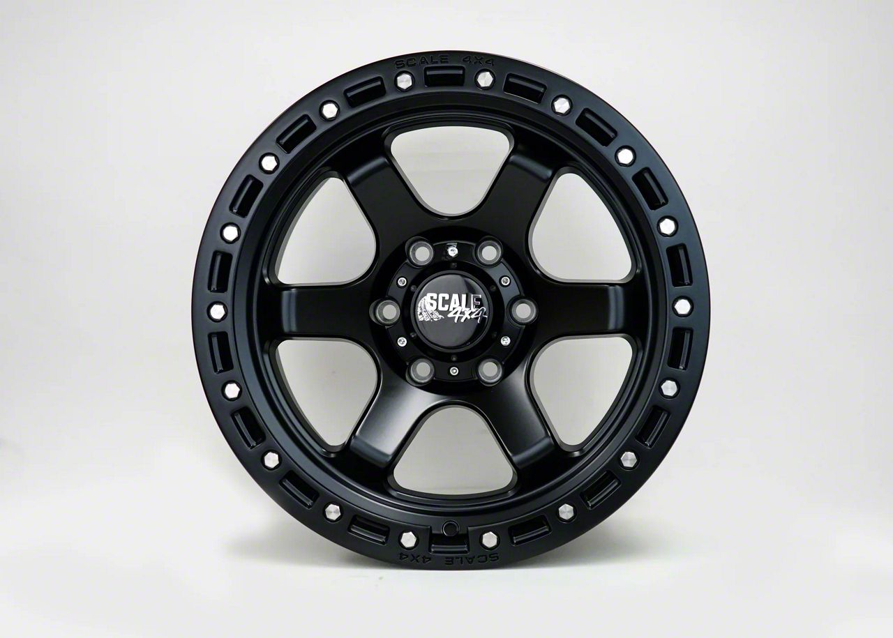 Scale 4x4 Wheels Tahoe S03 Matte Black 6-Lug Wheel; 17x9; -25mm Offset S03-7983-N25-MBK (07-14 ...