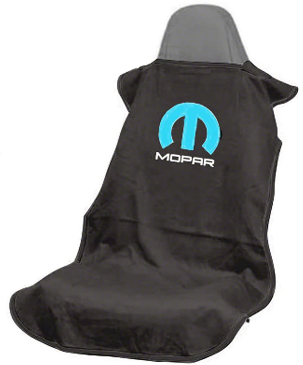 RAM 3500 Seat Towel with Mopar Logo; Black (Universal; Some Adaptation ...