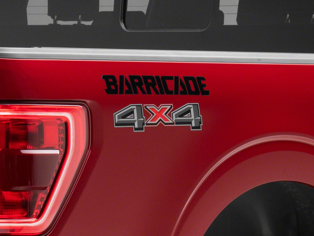 SEC10 F-150 Barricade Standard Decal; Black J172644 (Universal; Some ...