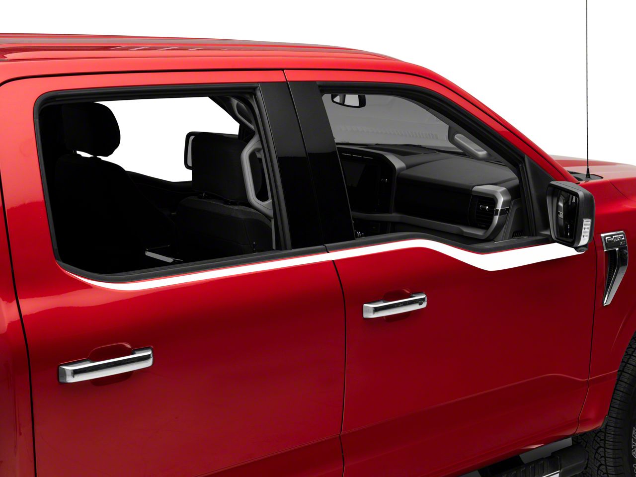 SEC10 F-150 Door Accent Decal; White T550590 (21-25 F-150) - Free Shipping