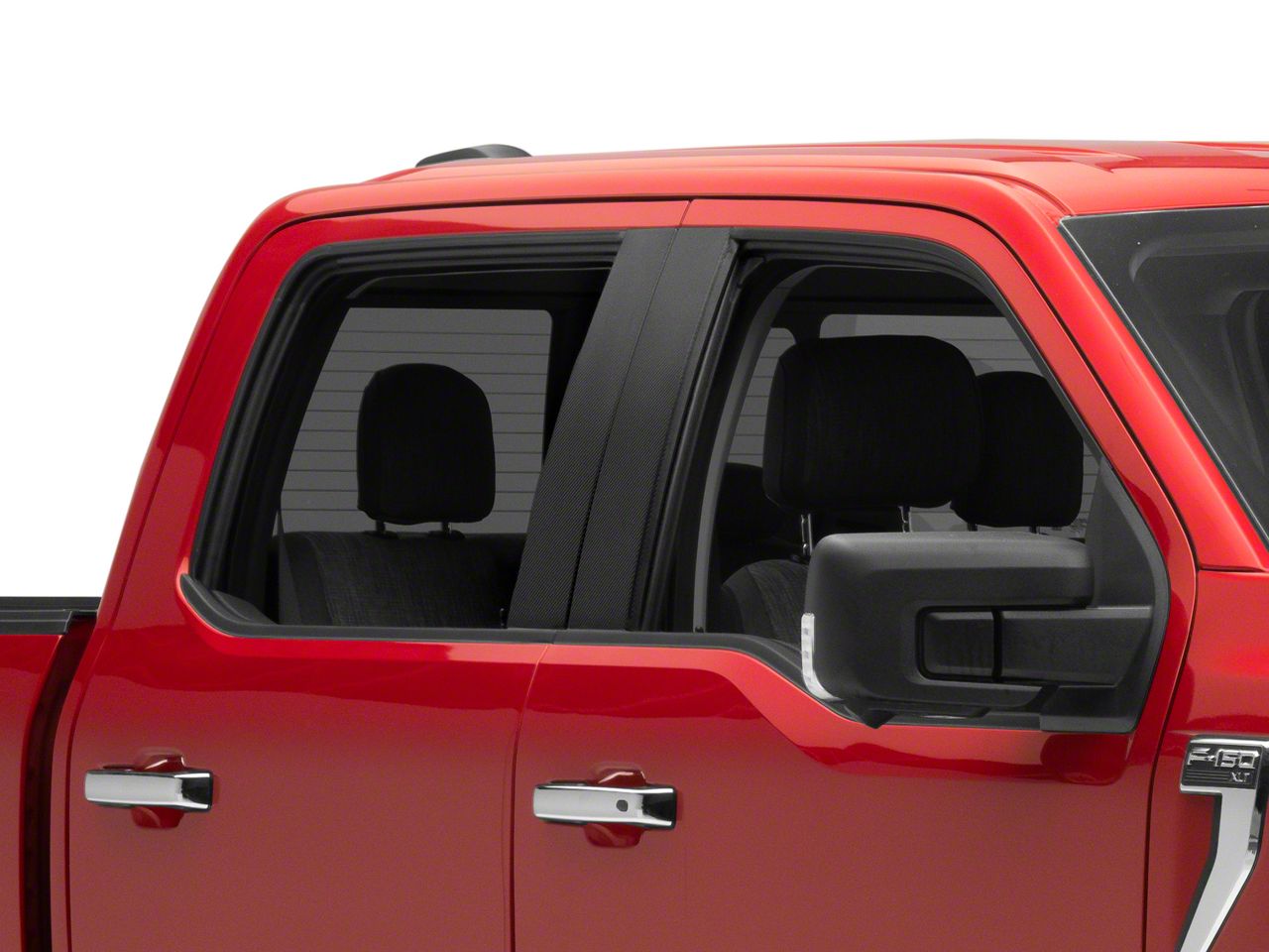 SEC10 F-150 Door Pillar Accent Decals; Carbon Fiber T550855 (21-24 F ...