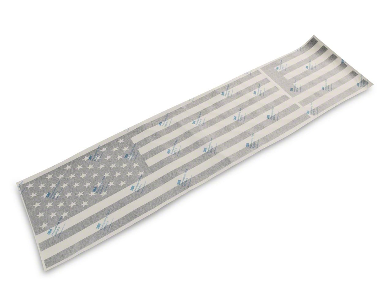 SEC10 F-150 Full Window American Flag Decal; Matte Black T548314 (97-25 ...