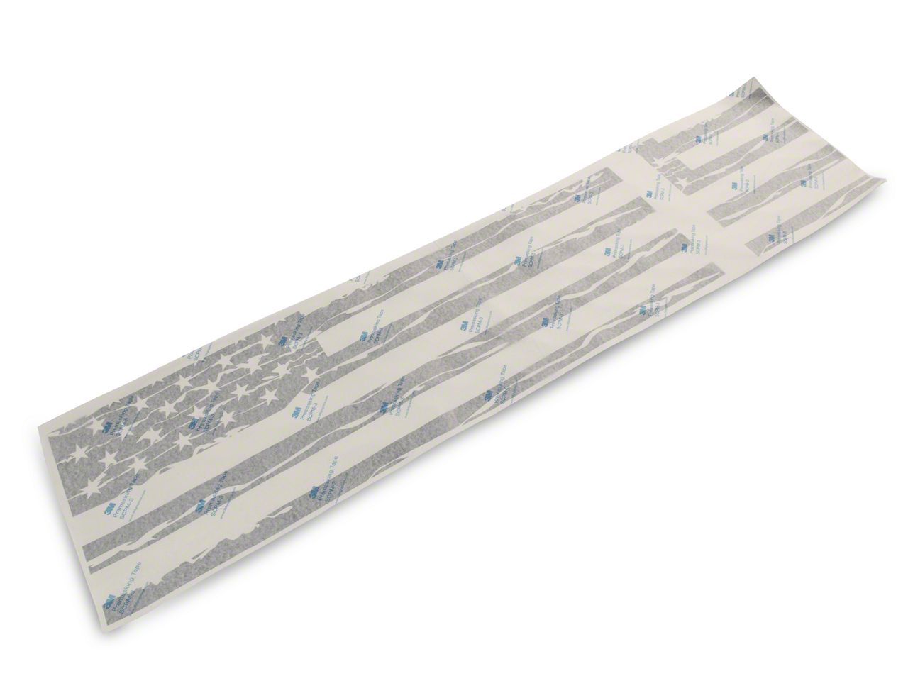 SEC10 F-150 Full Window Distressed American Flag Decal; Matte Black ...