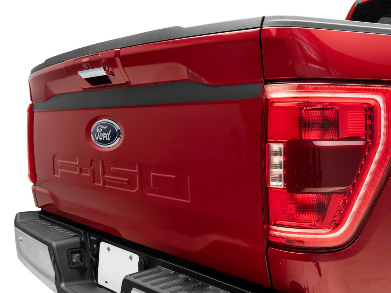 SEC10 F-150 Upper Tailgate Accent Decal; Matte Black T551331 (21-25 F ...