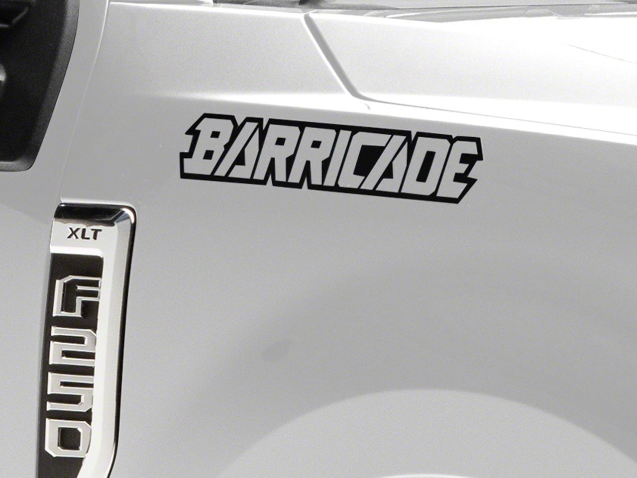 SEC10 F-250 Super Duty Barricade Outline Decal; Black J172645 ...