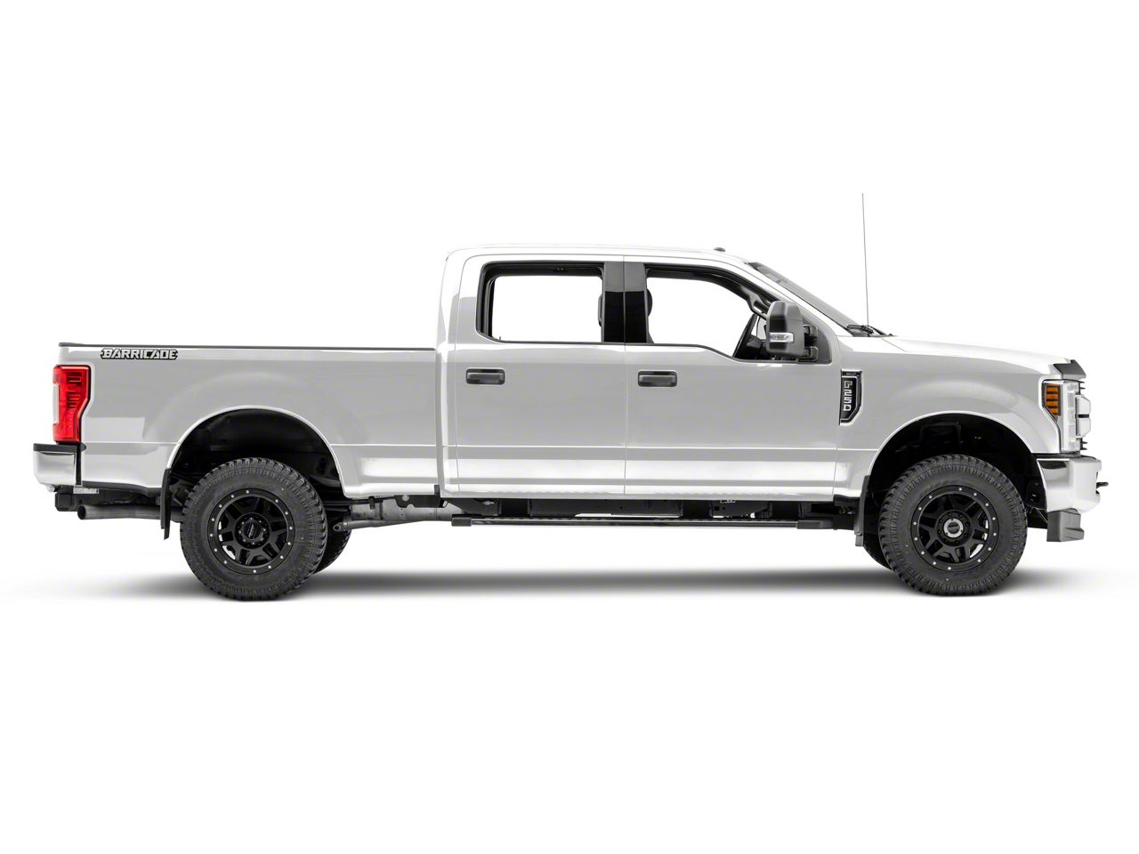 SEC10 F-250 Super Duty Barricade Outline Decal; Black J172645 ...