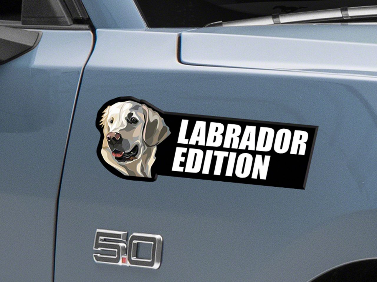 SEC10 F-250 Super Duty Domed Dog Breed Decal; Labrador Yellow 471834 ...