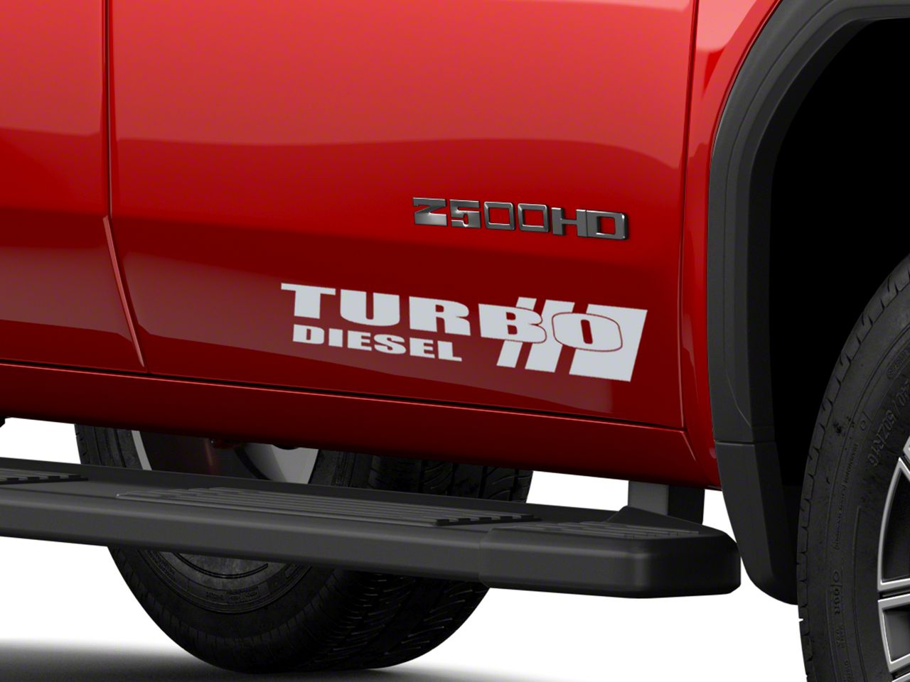SEC10 Sierra 3500 Turbo Diesel Decals; Silver HS59624 (01-26 Sierra ...