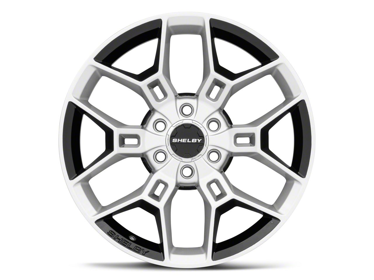 Carroll Shelby Wheels F-150 CS45 Chrome Powder with Black Inserts 6-Lug ...