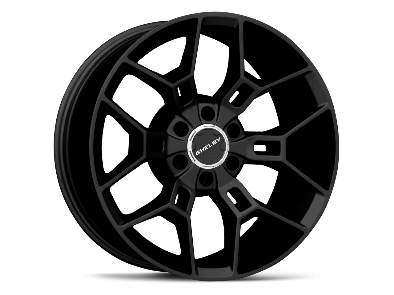 Carroll Shelby Wheels F-150 CS45 Gloss Black 6-Lug Wheel; 22x9.5; 12mm ...