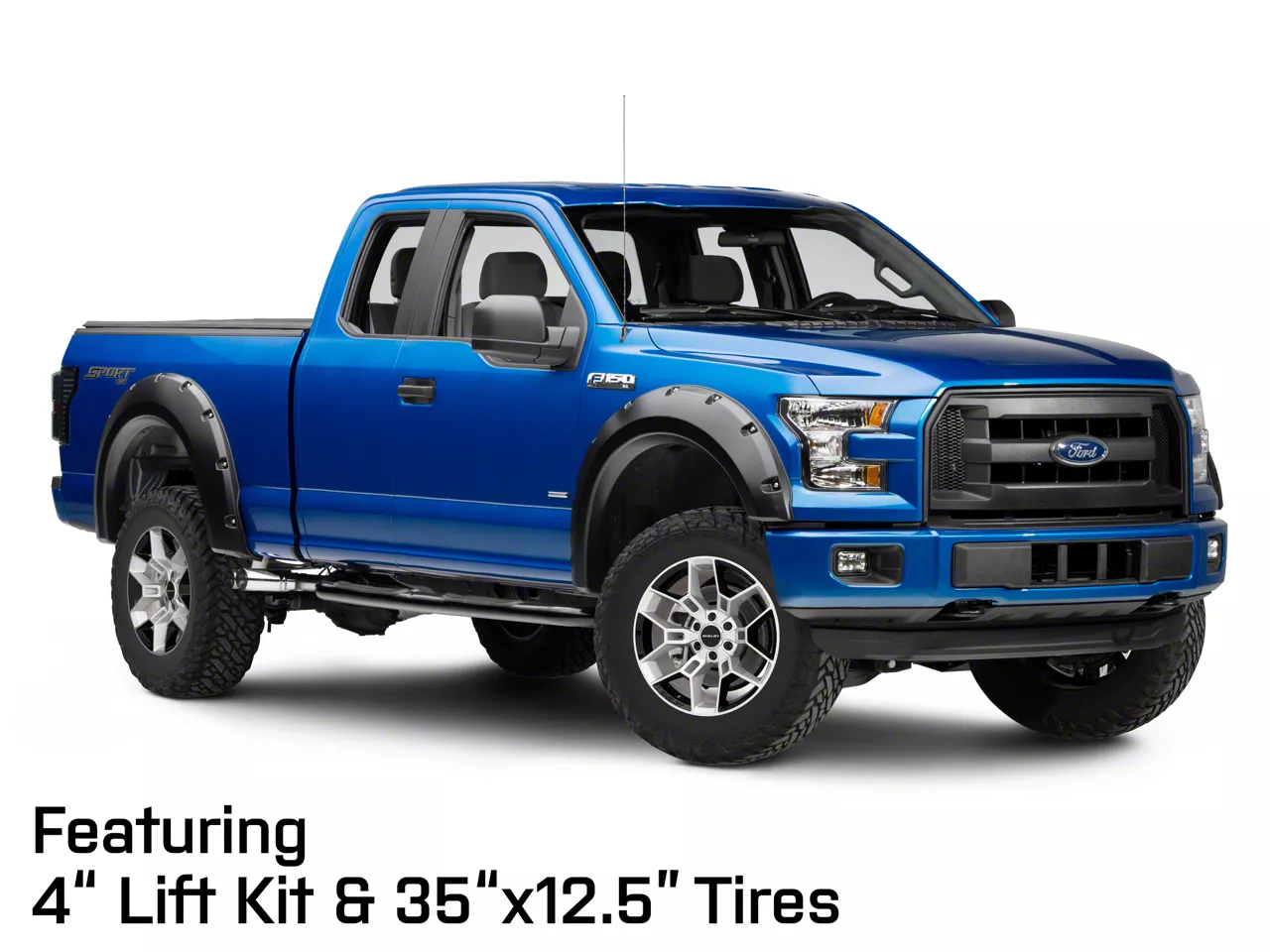 Carroll Shelby Wheels F-150 CS45 Chrome Powder with Black Inserts 6-Lug ...