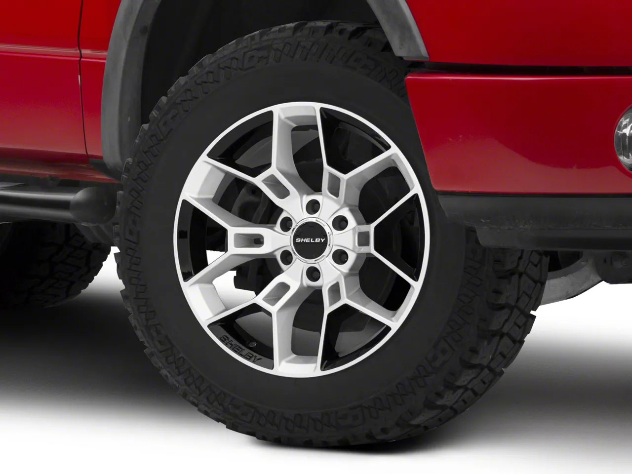 Carroll Shelby Wheels F-150 CS45 Chrome Powder with Black Inserts 6-Lug ...