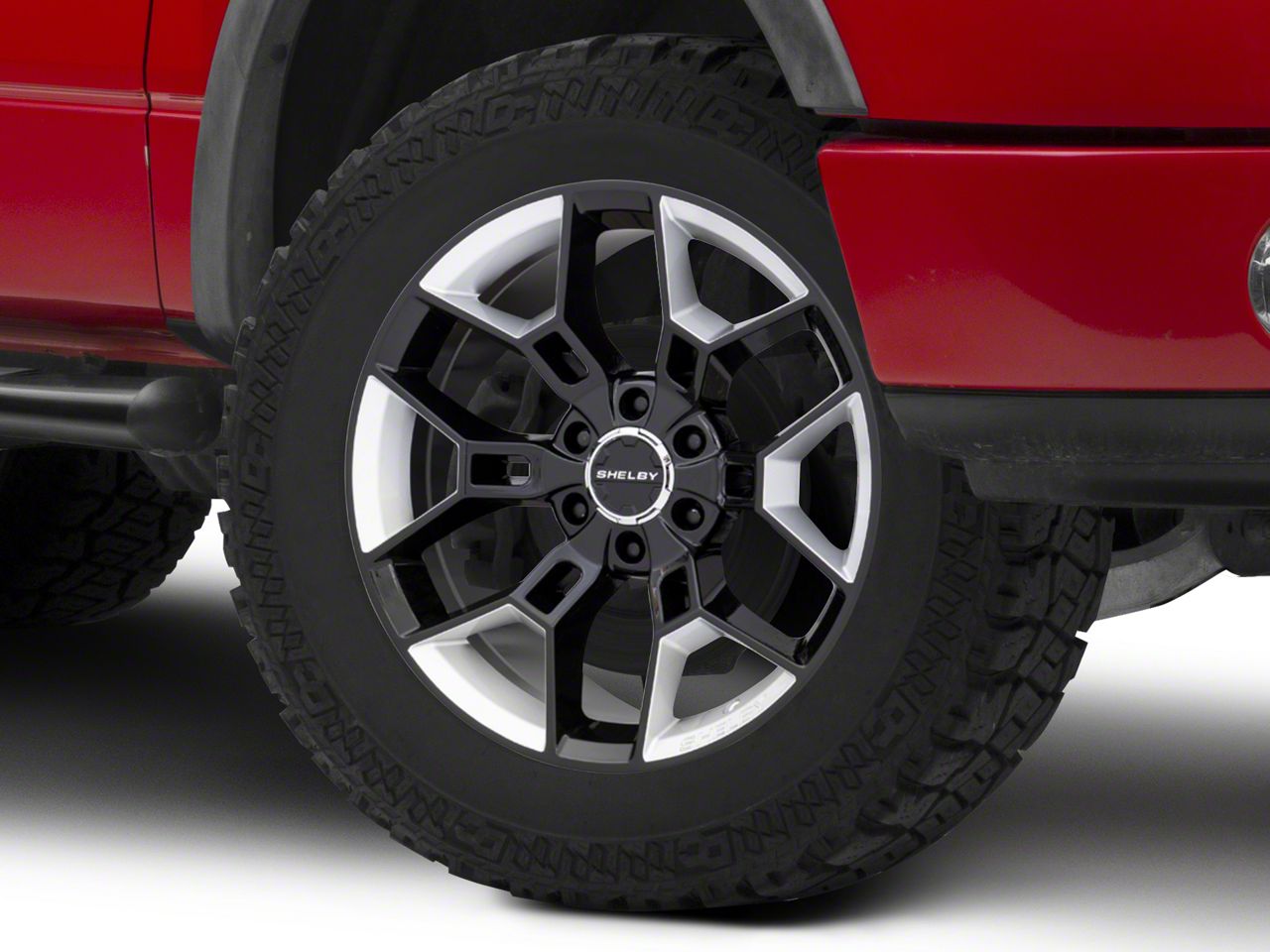 Carroll Shelby Wheels F-150 CS45 Black with Hyper Silver Inserts 6-Lug ...