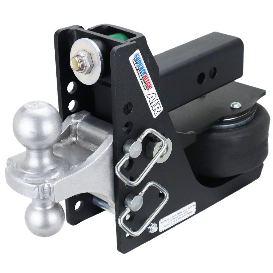 Shocker Hitch Ranger 12K Max Black Air Hitch and Silver Combo Ball ...