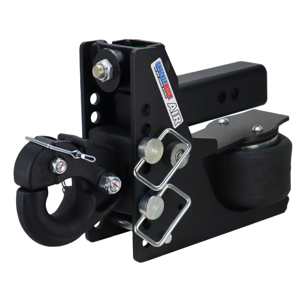 Shocker Hitch Silverado 3500 Max Black 12K Air Hitch Pintle Hook for 2. ...