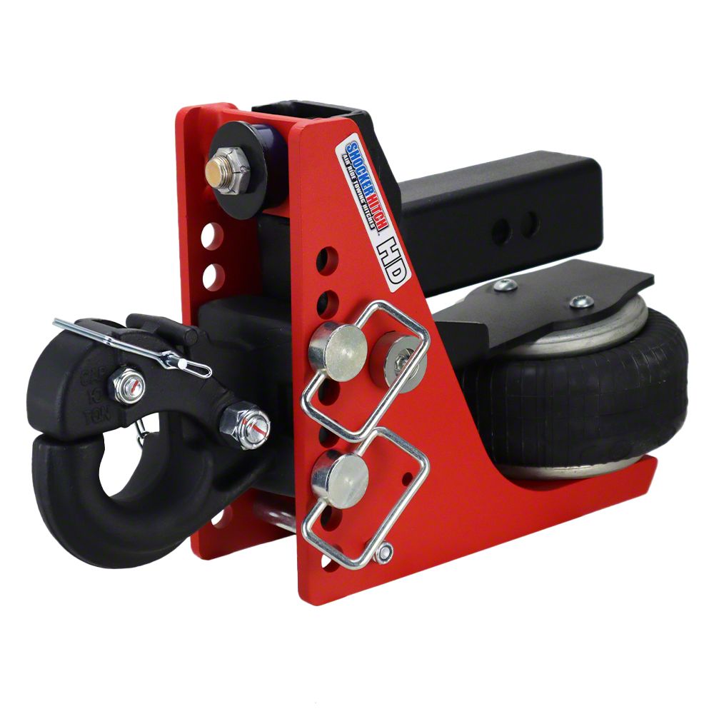 Shocker Hitch Sierra 2500 20K HD Air Hitch Pintle Hook for 2.50-Inch Receiver Hitch; 3 to 7-Inch ...