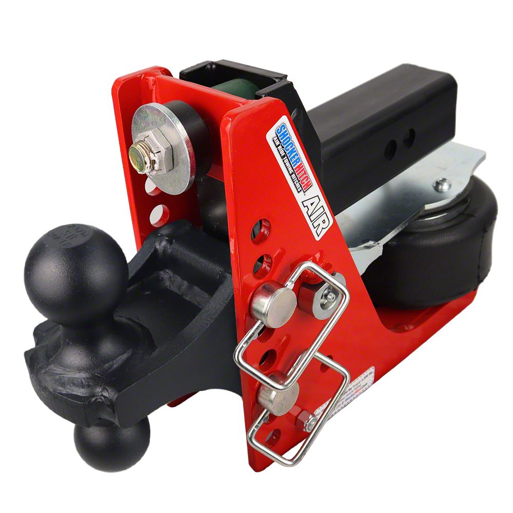 Shocker Hitch Silverado 3500 14K Air Ride Hitch and Black Combo Ball ...