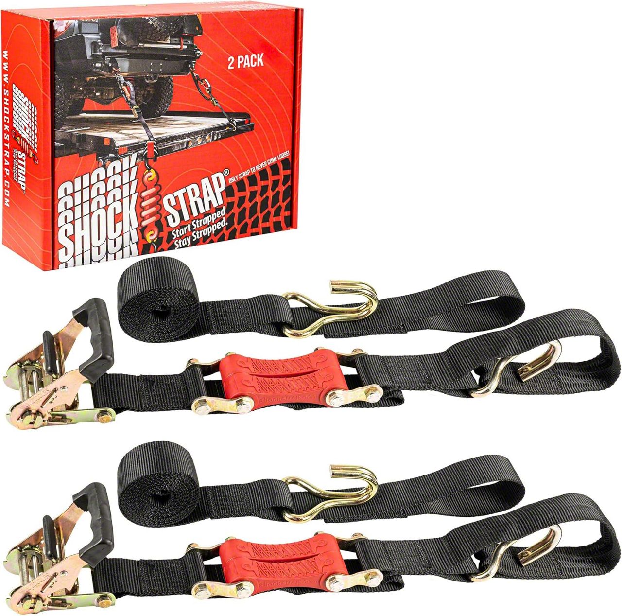 ShockStrap Ranger 2-Inch x 18-Foot Constant Tension Ratcheting Tie Down ...