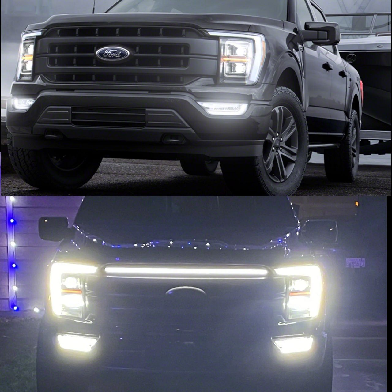 Sick Diesel F-150 LED Grille Light Power Bar; Silver Frame SDG-F1523L ...