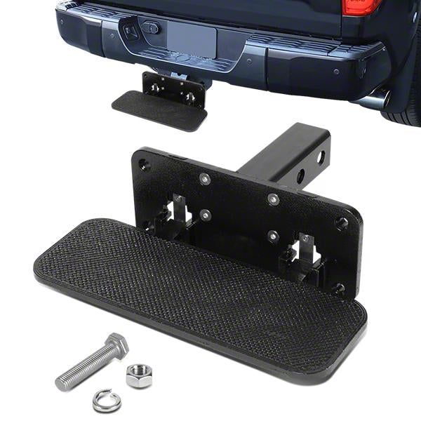 Sierra 1500 2-Inch Receiver Hitch Foldable Step Board; Black (Universal ...