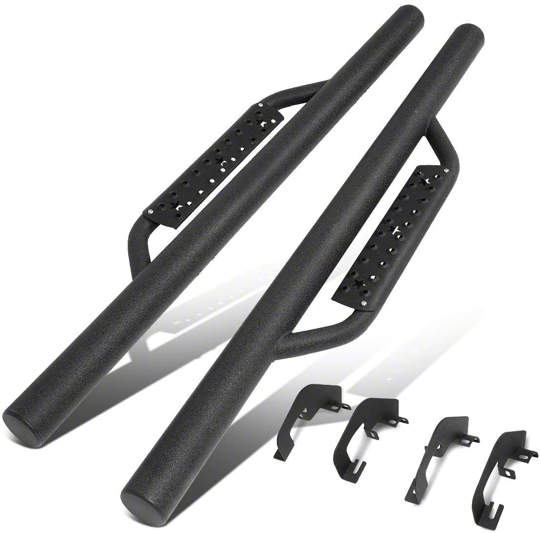 Sierra 1500 3-Inch Nerf Side Step Bars; Black (07-18 Sierra 1500 ...