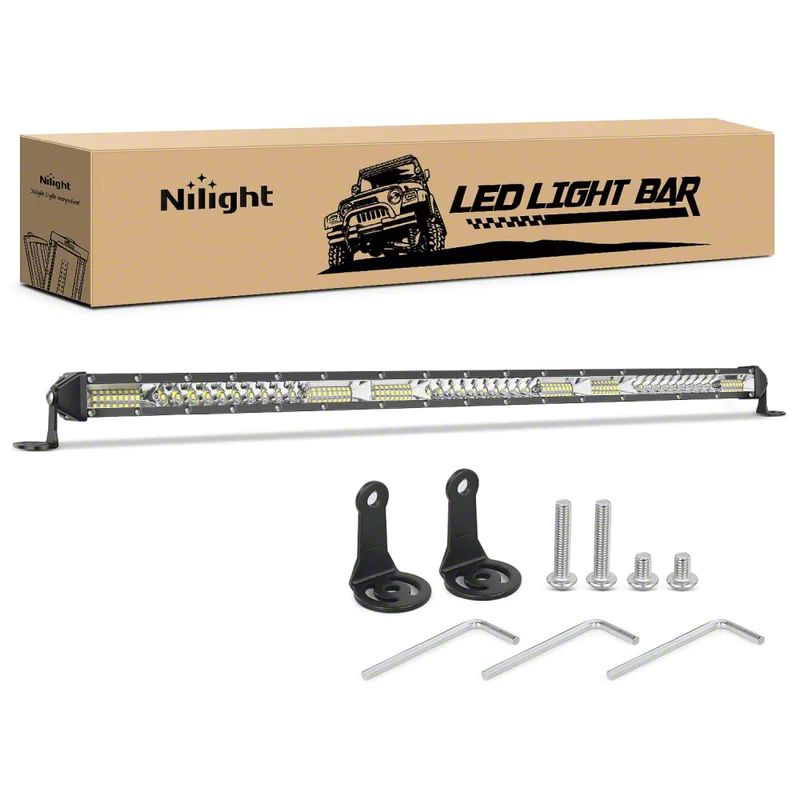 Sierra 1500 30-Inch Ultra-Slim Single Row LED Light Bar; Flood/Spot ...