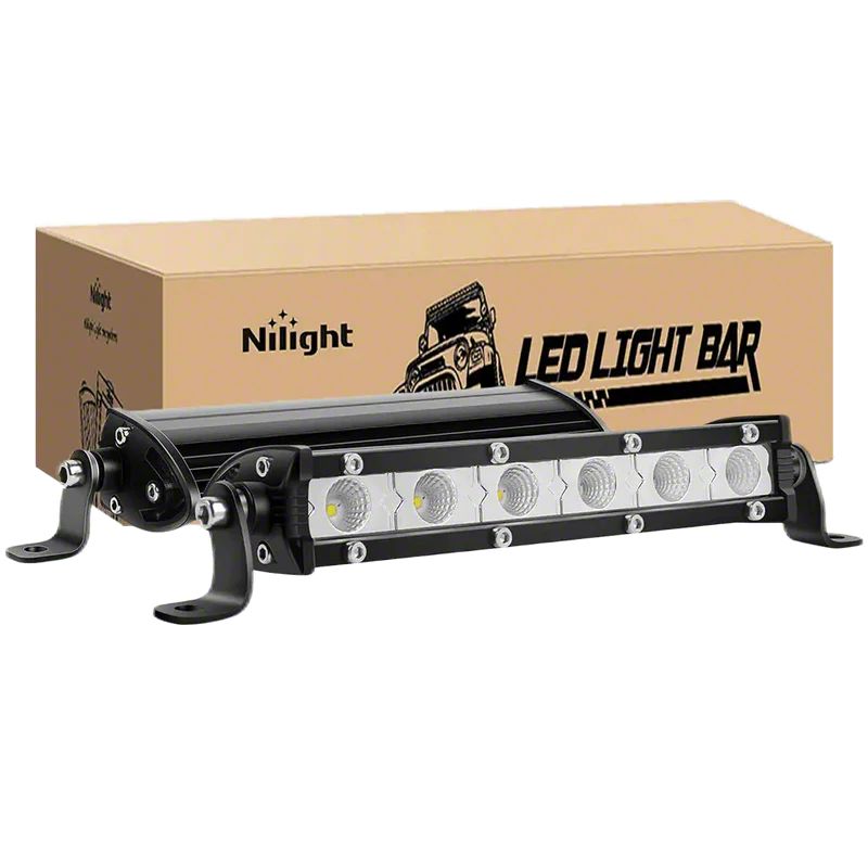 Sierra 1500 7-Inch Ultra-Slim Single Row LED Light Bars; Spot Beam ...
