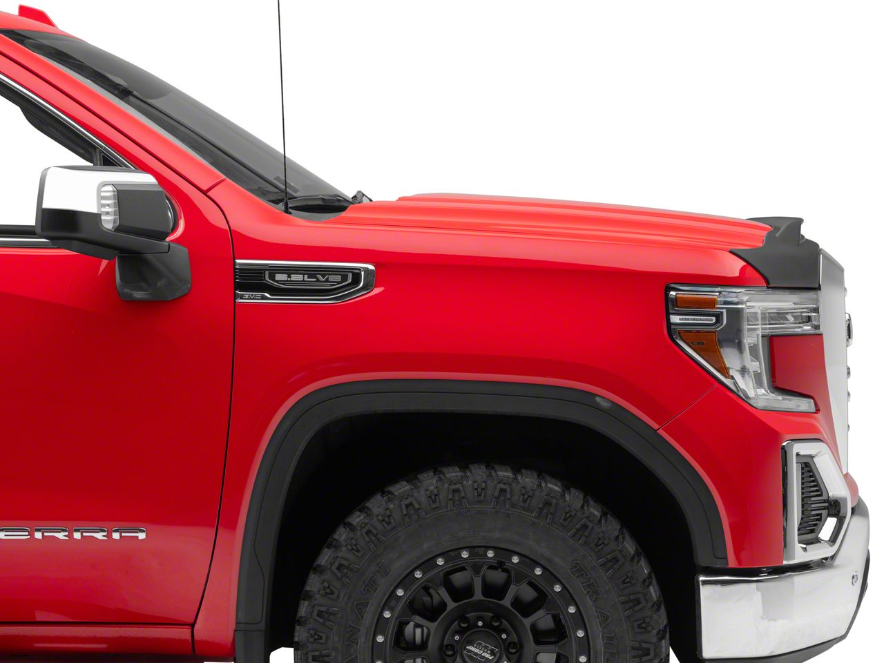 Sierra 1500 Aeroskin LightShield Hood Protector; Black (19-25 Sierra ...