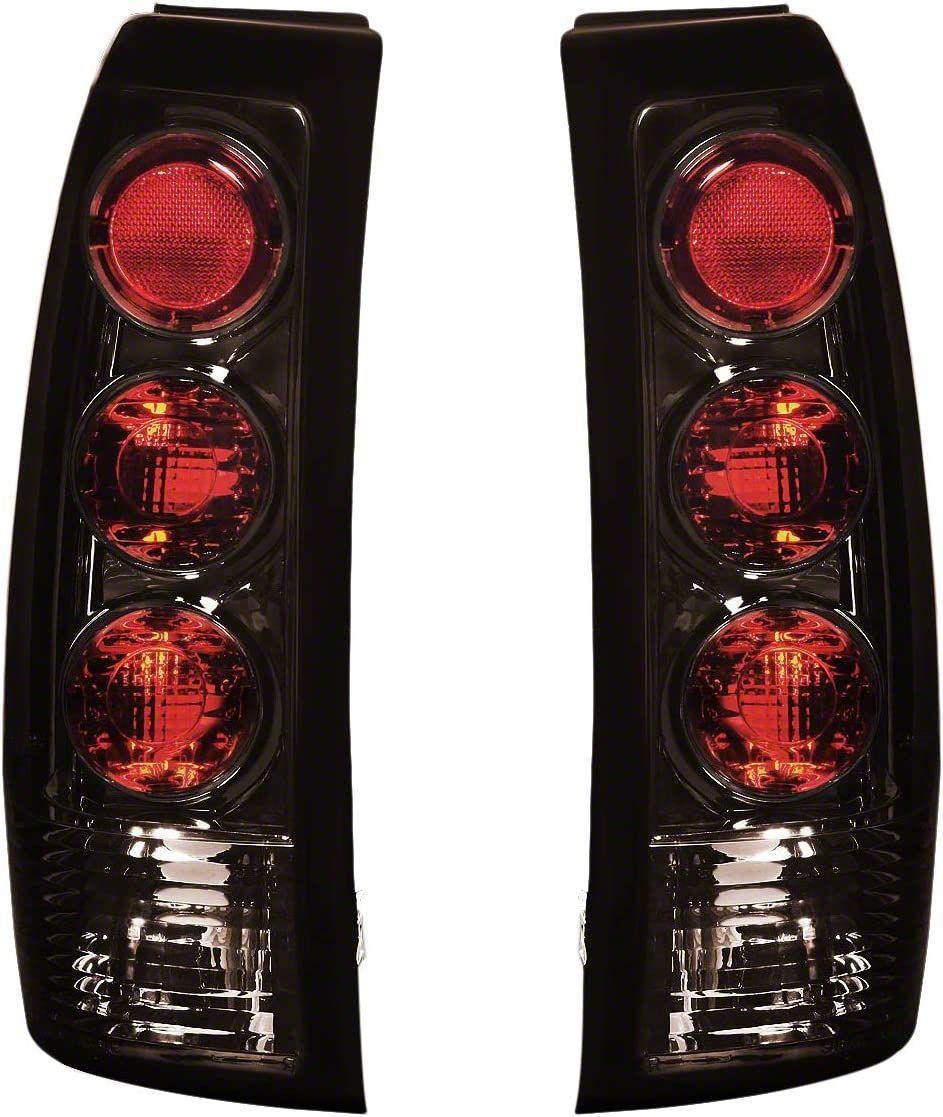 Sierra 1500 Altezza Style Tail Lights; Chrome Housing; Smoked Lens (99 ...