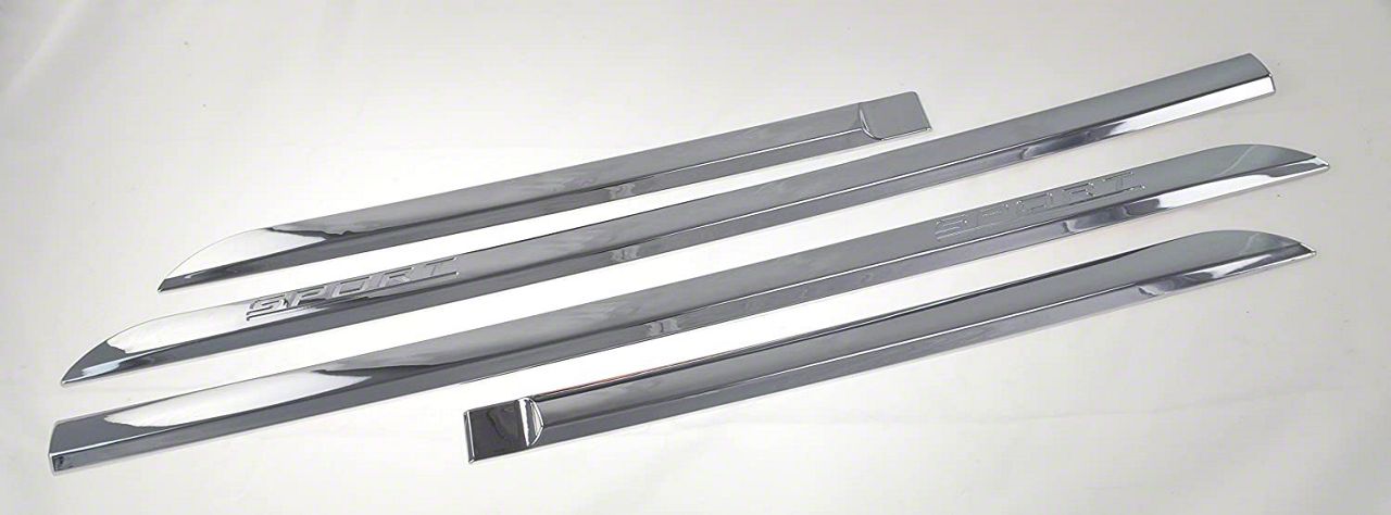 Sierra 1500 Body Side Moldings; Chrome (14-18 Sierra 1500) - Free Shipping