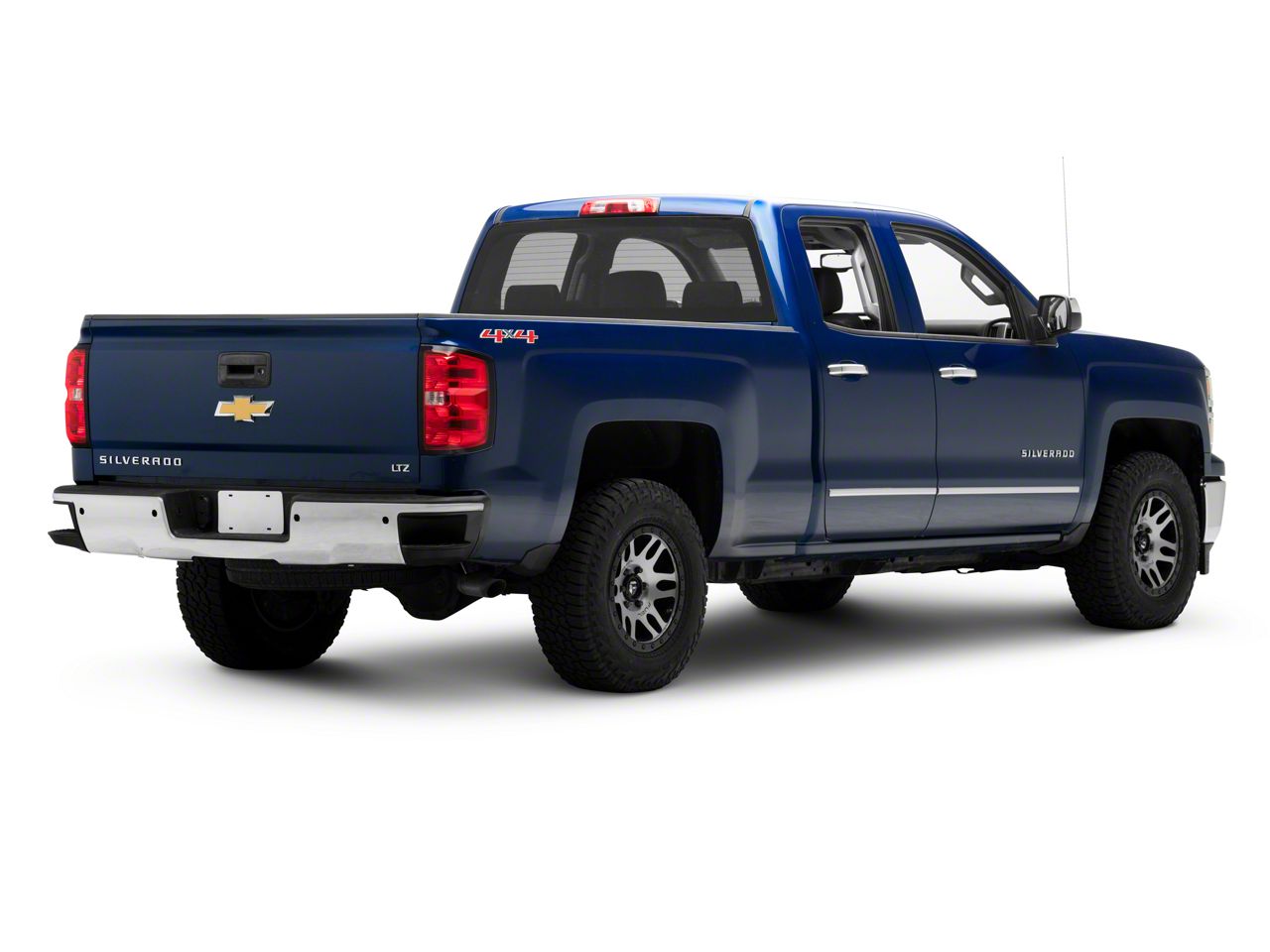 Sierra 1500 Factory Style Rear Bumper with Parking Sensors; Chrome (14 ...