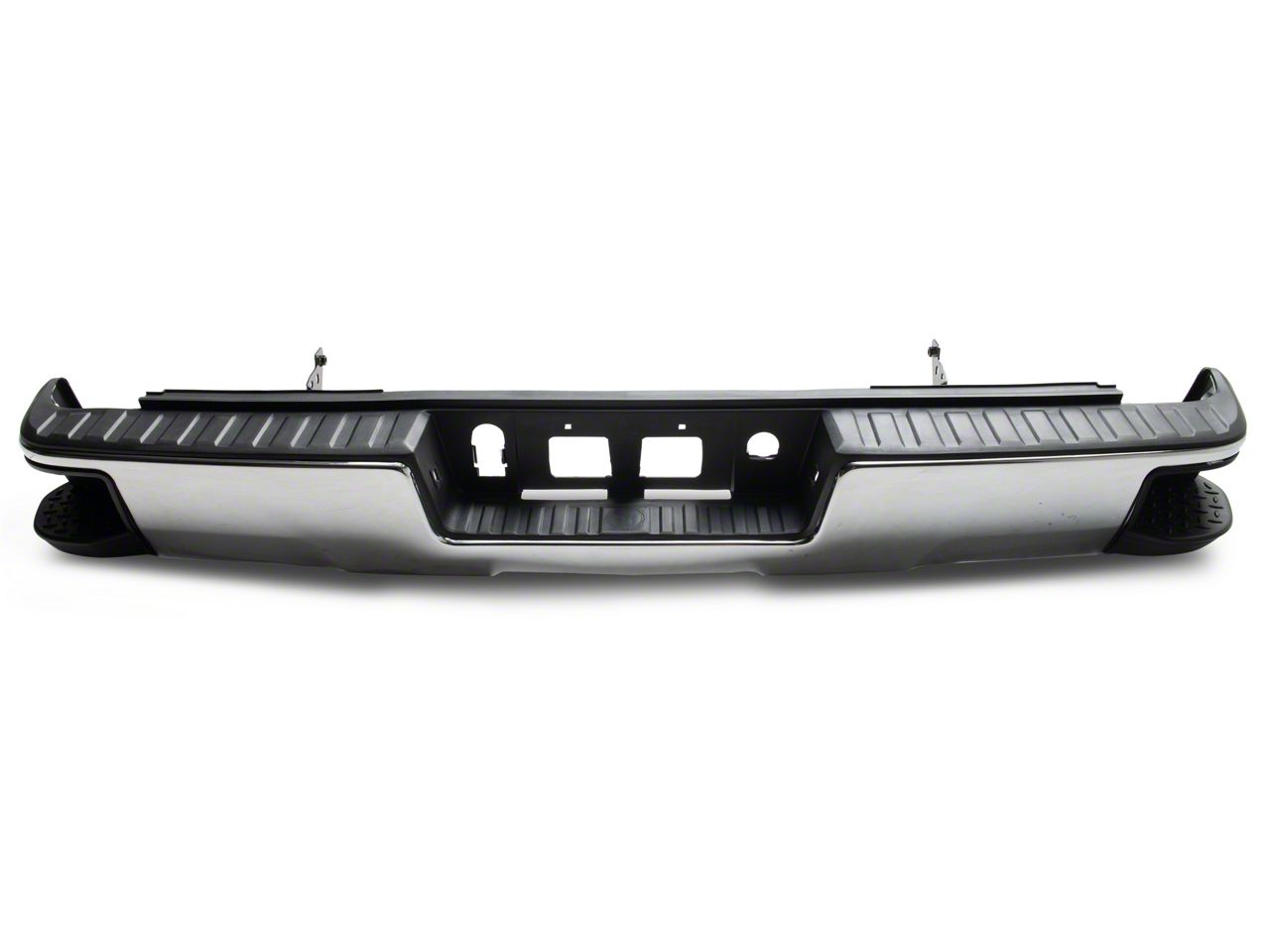 Sierra 1500 Factory Style Rear Bumper without Parking Sensors; Chrome ...