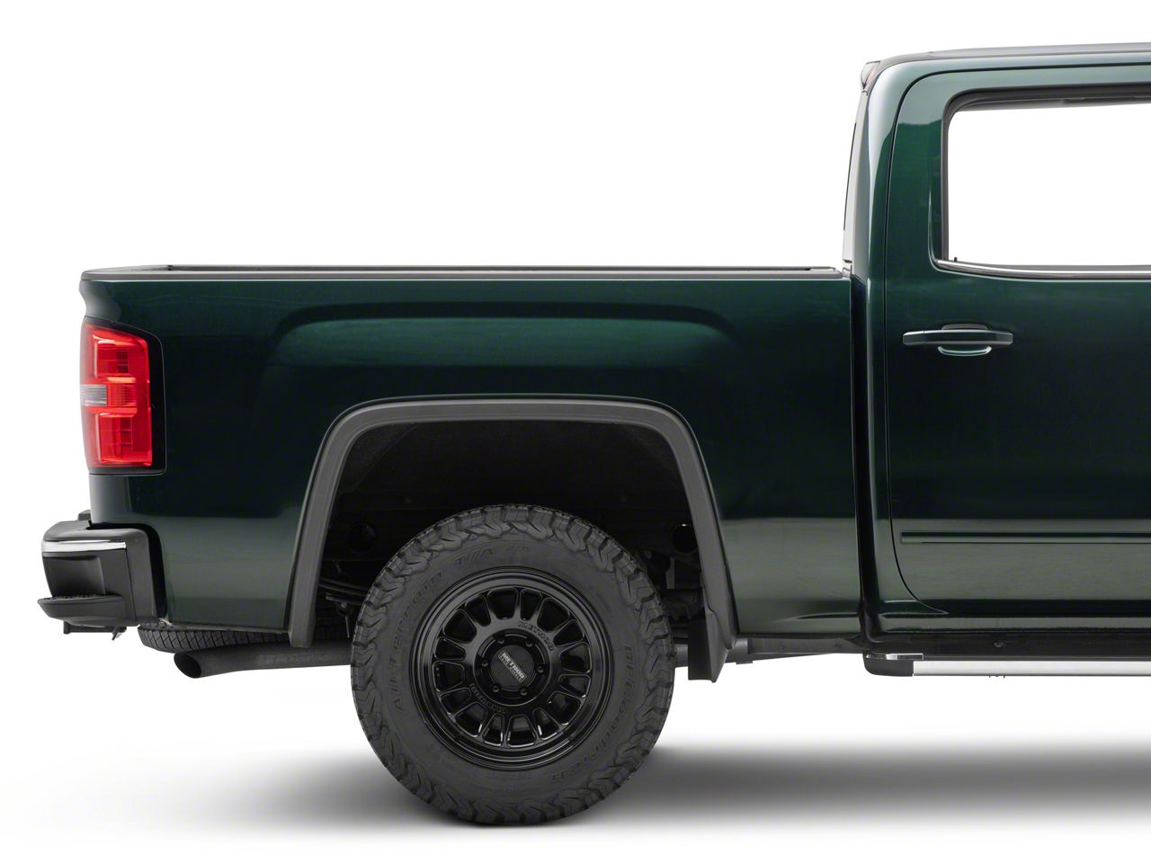 Sierra 1500 Factory Style Rear Bumper without Parking Sensors; Chrome ...