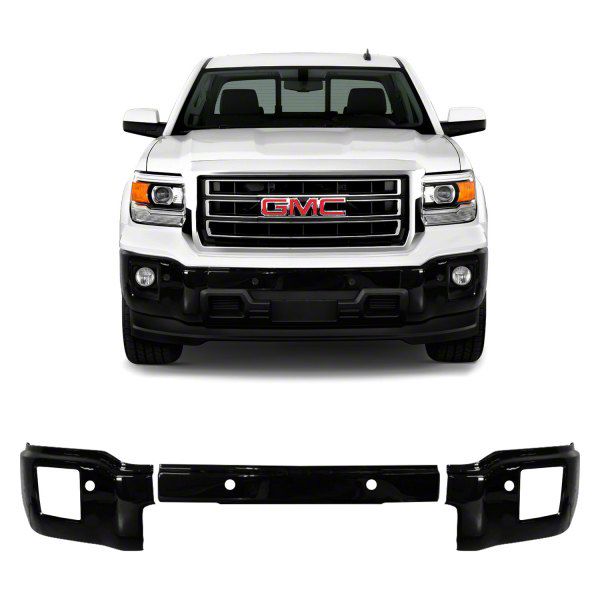 Sierra 1500 Front Bumper Cover; Pre-Drilled for Front Parking Sensors ...