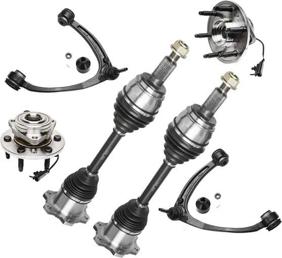 Sierra 1500 Front CV Axles with Wheel Hub Assemblies and Upper Control ...