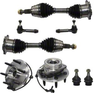 Sierra 1500 Front CV Axles with Lower Ball Joints, Wheel Hub Assemblies ...