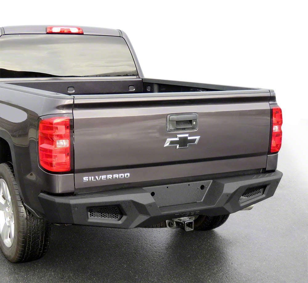 Sierra 1500 Fury Rear Bumper; Textured Black (14-18 Sierra 1500) - Free ...