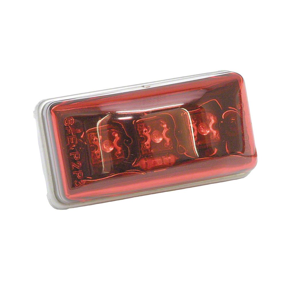 Sierra 1500 LED Trailer Clearance Light 99; Red with Type 302 Stainless ...