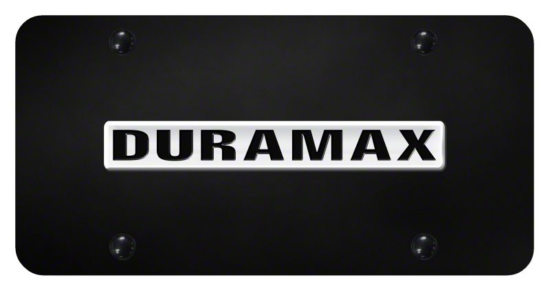 Sierra 1500 Duramax License Plate; Chrome (Universal; Some Adaptation ...