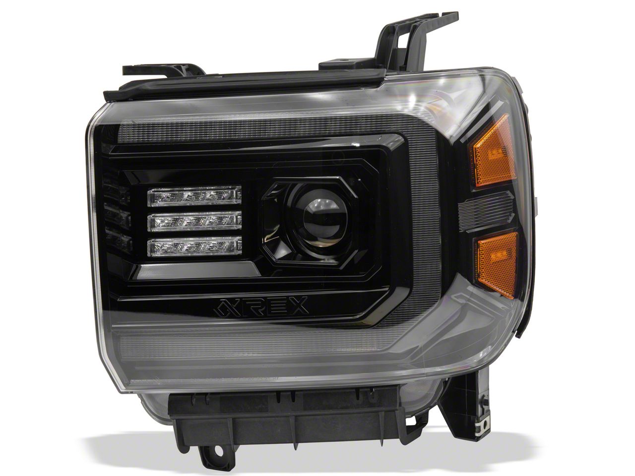 AlphaRex Sierra 1500 LUXX-Series LED Projector Headlights; Alpha Black ...