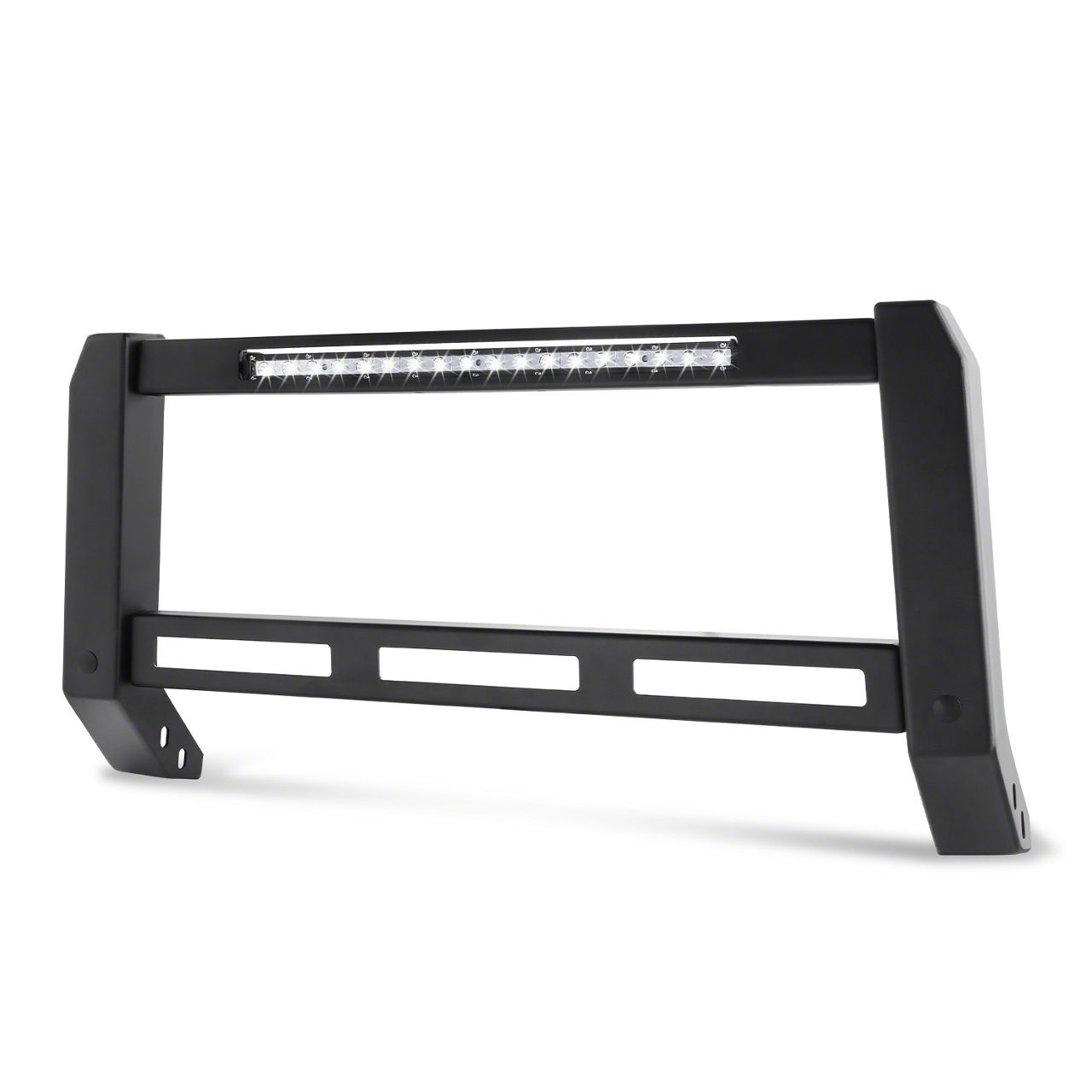 Sierra 1500 Modular Style Bull Bar with LED Light Bar; Black (99-06 ...