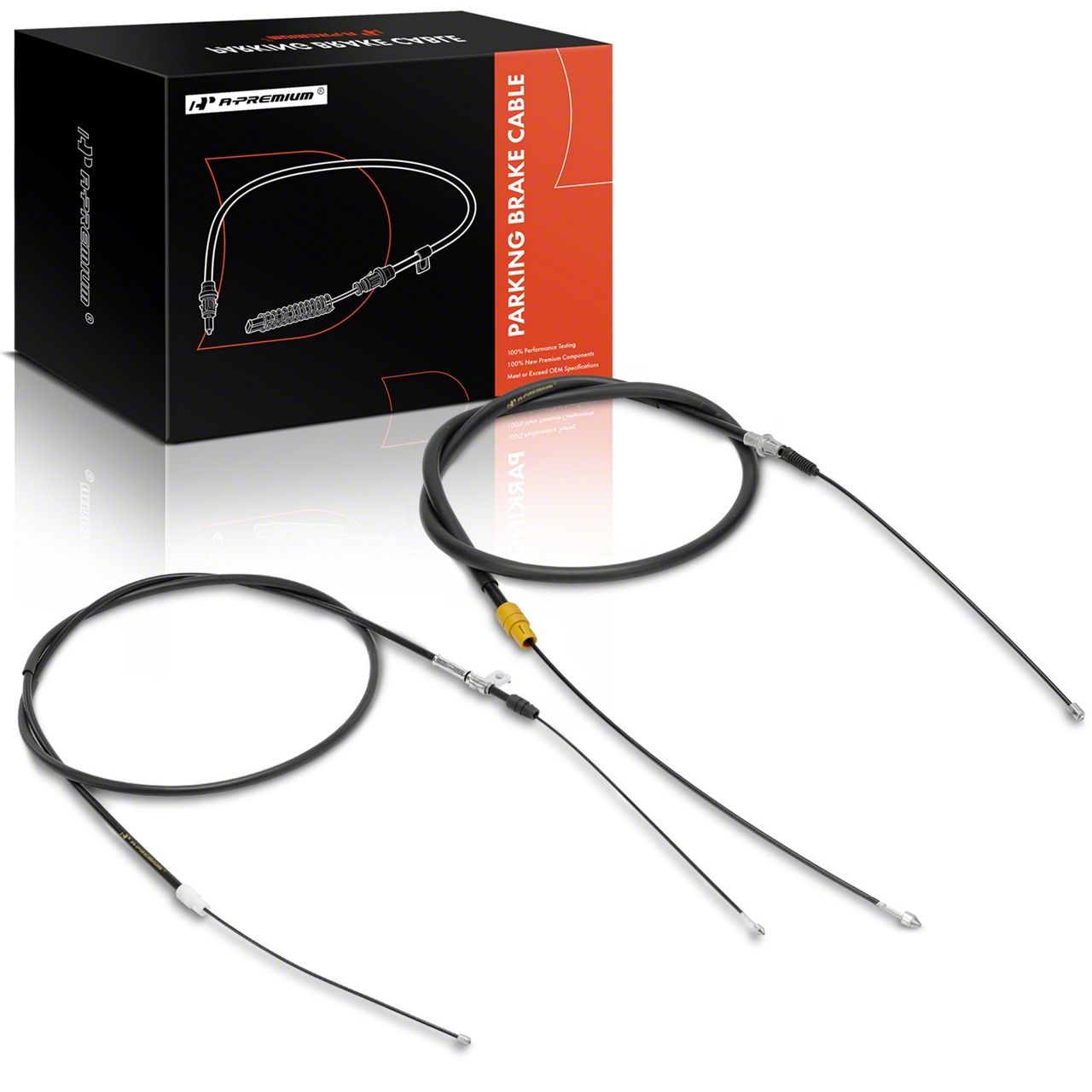 Sierra 1500 Parking Brake Cables; Rear (09-13 Sierra 1500 Regular Cab w ...