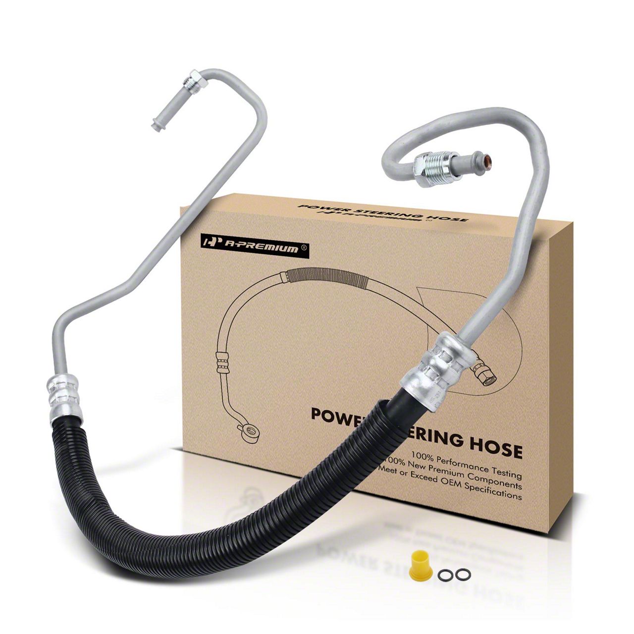 Sierra 1500 Power Steering Pressure Line Hose Assembly; Hydroboost to ...