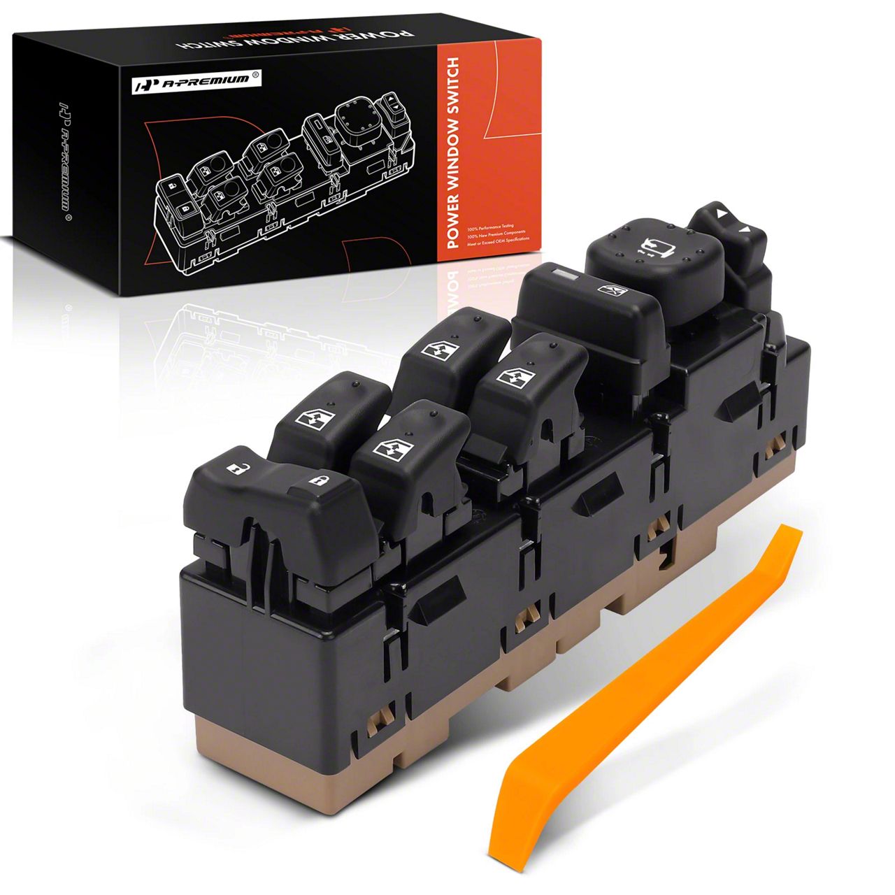 Sierra 1500 Power Window Switch; Front Driver Side (04-06 Sierra 1500 ...