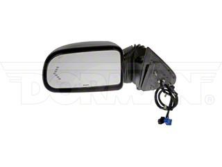 Sierra 1500 Powered Heated Camper Mirror with Turn Signals; Driver Side ...