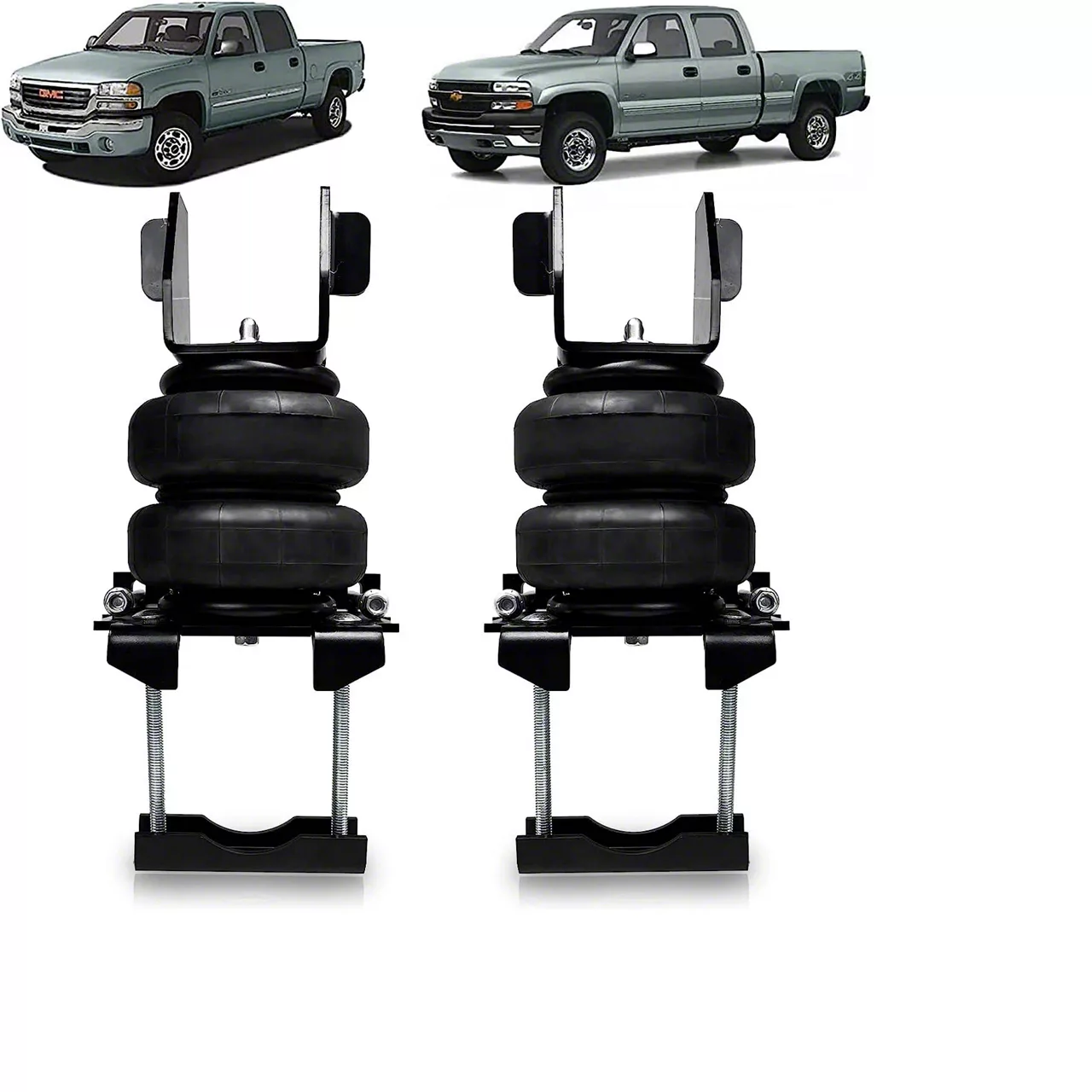 Sierra 1500 Rear Air Helper Spring Bags Kit (07-18 Sierra 1500) - Free ...