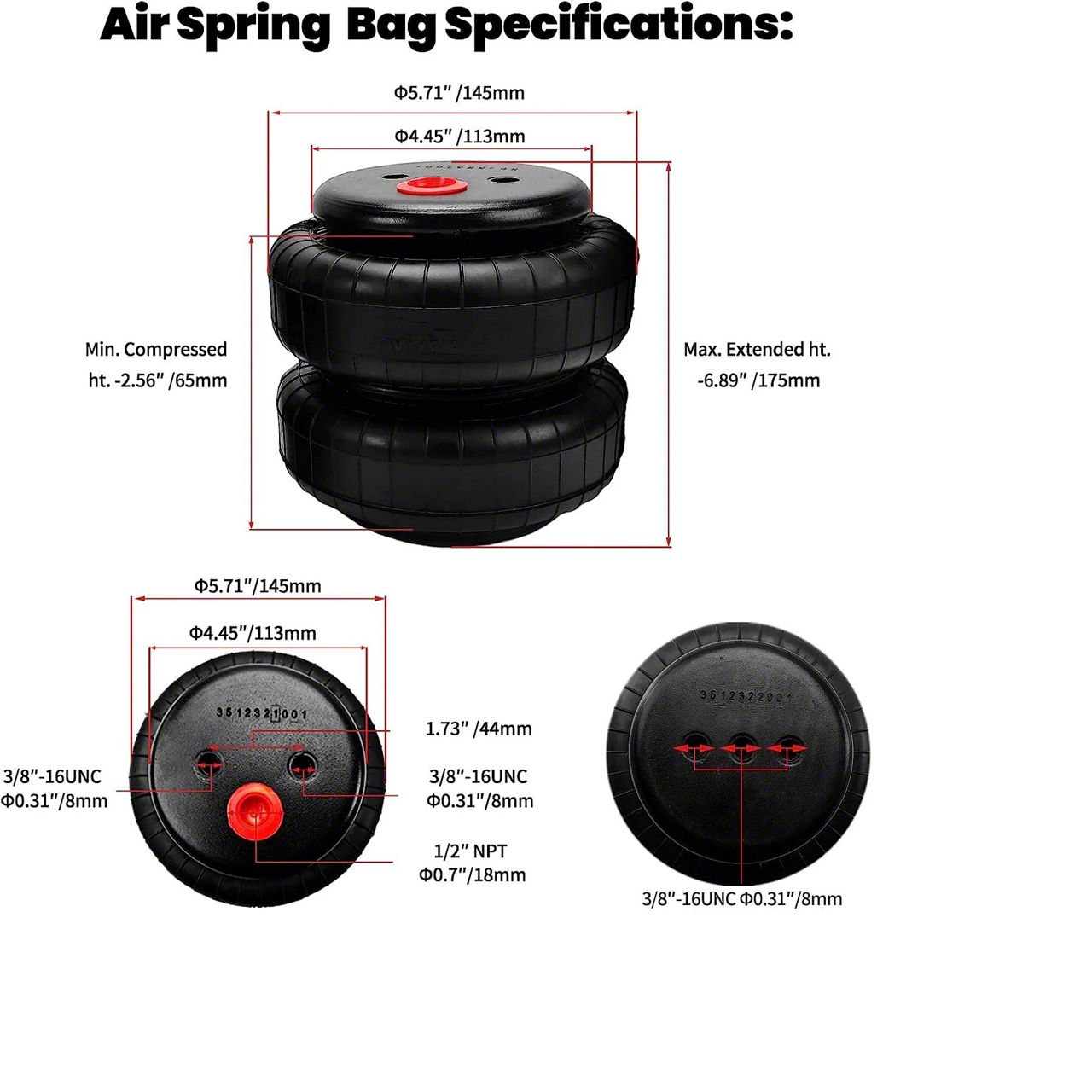 Sierra 1500 Rear Air Helper Spring Bags Kit (07-18 Sierra 1500) - Free ...