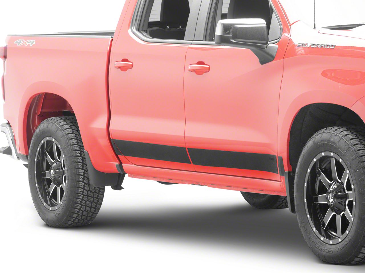 Sierra 1500 Rocker Armor Kit; Black (19-25 Sierra 1500 Crew Cab w/ 5.80 ...